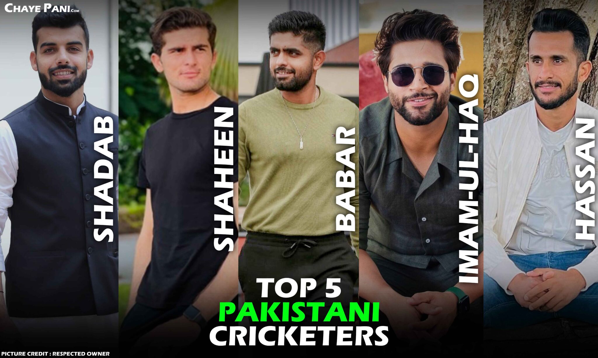 Top 5 Indian Cricketers - ChayePani